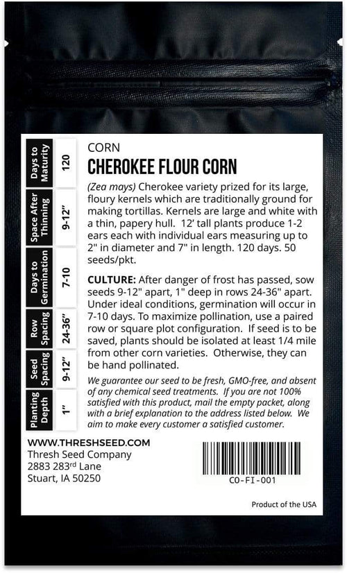 Cherokee Flour Corn- Thresh Seed Co.