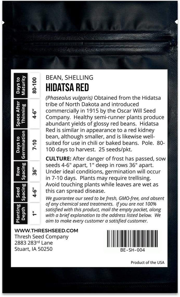 Hidatsa Red Shelling Bean - Thresh Seed Co.