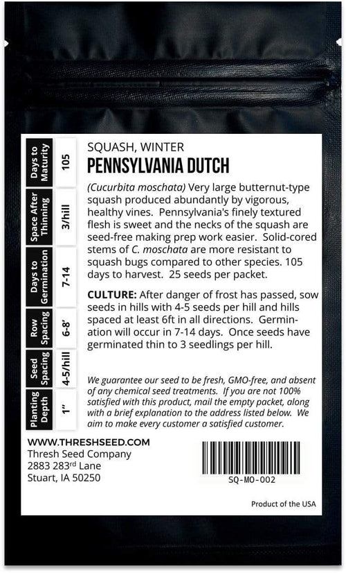 Pennsylvania Dutch Crookneck Squash- Thresh Seed Co.