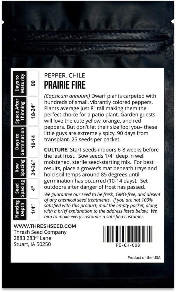 Prairie Fire Chile Pepper - Thresh Seed Co.